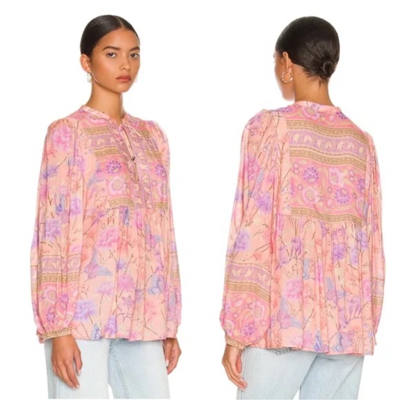 Spell | Tops | New Spell The Gypsy Collective Musk Butterfly Long Sleeve Blouse | Poshmark